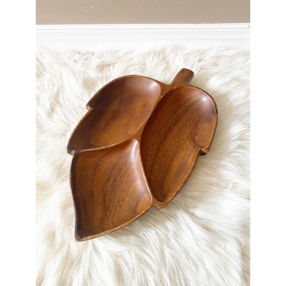 Monkey Pod | Other | Genuine Monkey Pod Wood Divided Dish | Poshmark